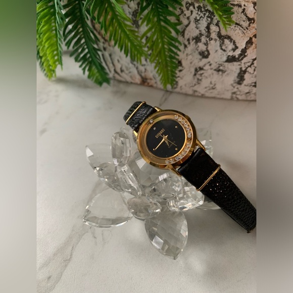 Gitano | Accessories | Vintage Gitano Diamonds Gold Tone Ladies Watch ...